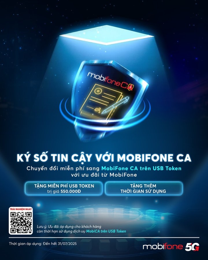 Ký số tin cậy, vận hành thông minh cùng MOBIFONE CA
